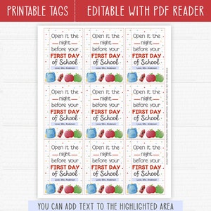 Back to School Ready Confetti Printable Poem. First Day of Kindergarten ...