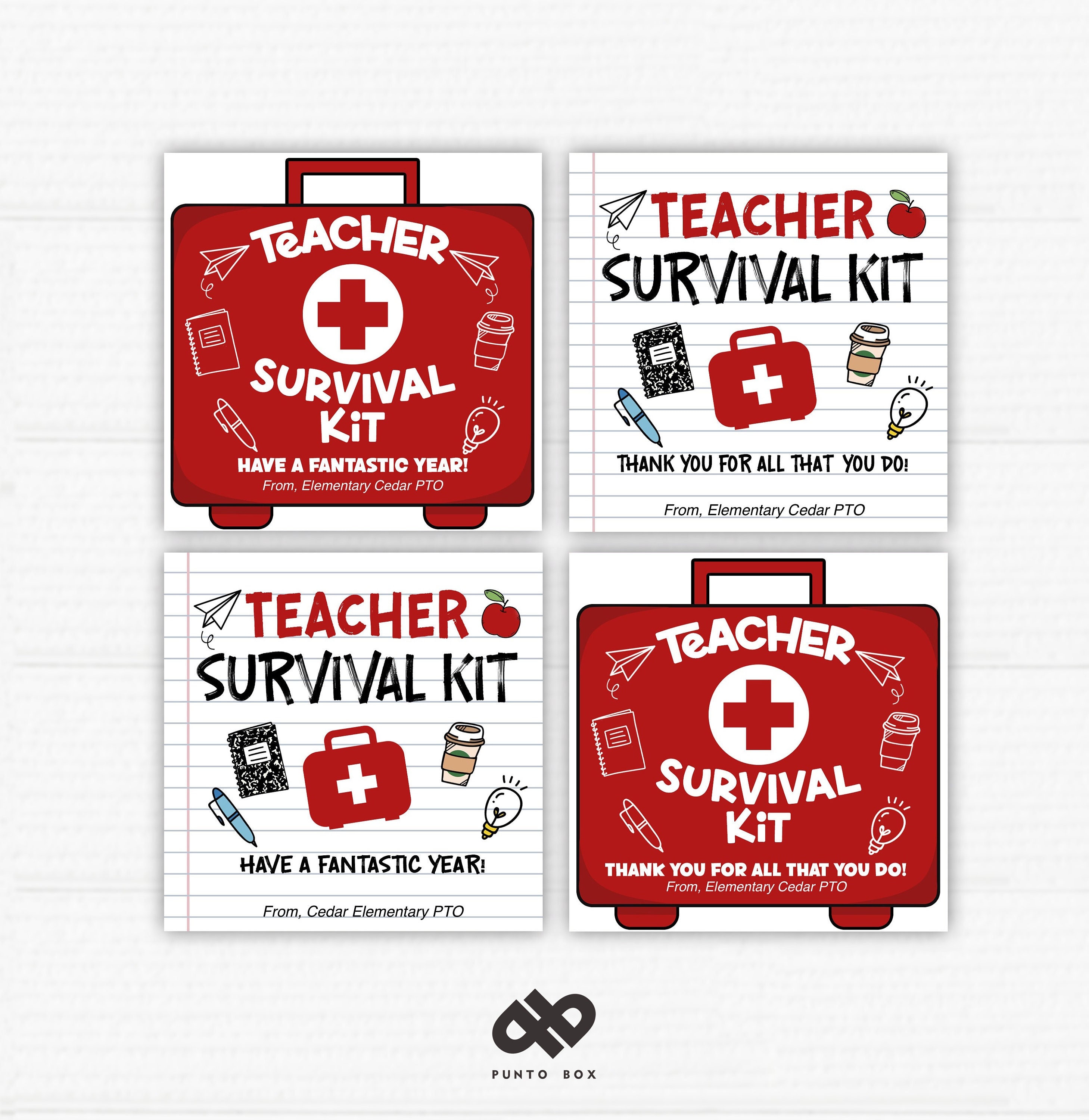 Printable Teacher Survival Kit Bundle. Teacher Appreciation Gift Tags ...
