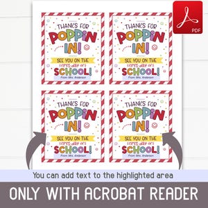 Printable Back to School– "popping With Excitement" – Instant Download ...