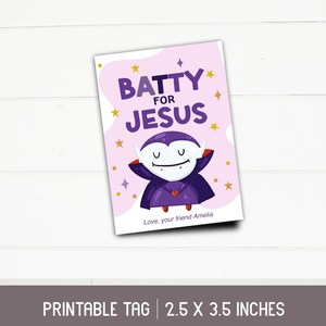 Religious Halloween Tags. Printable Bundle Treat Labels. Sunday School ...