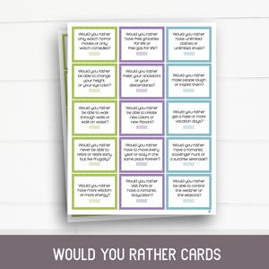 255 Conversation Cards. Printable Conversation Starters Cards. Family ...