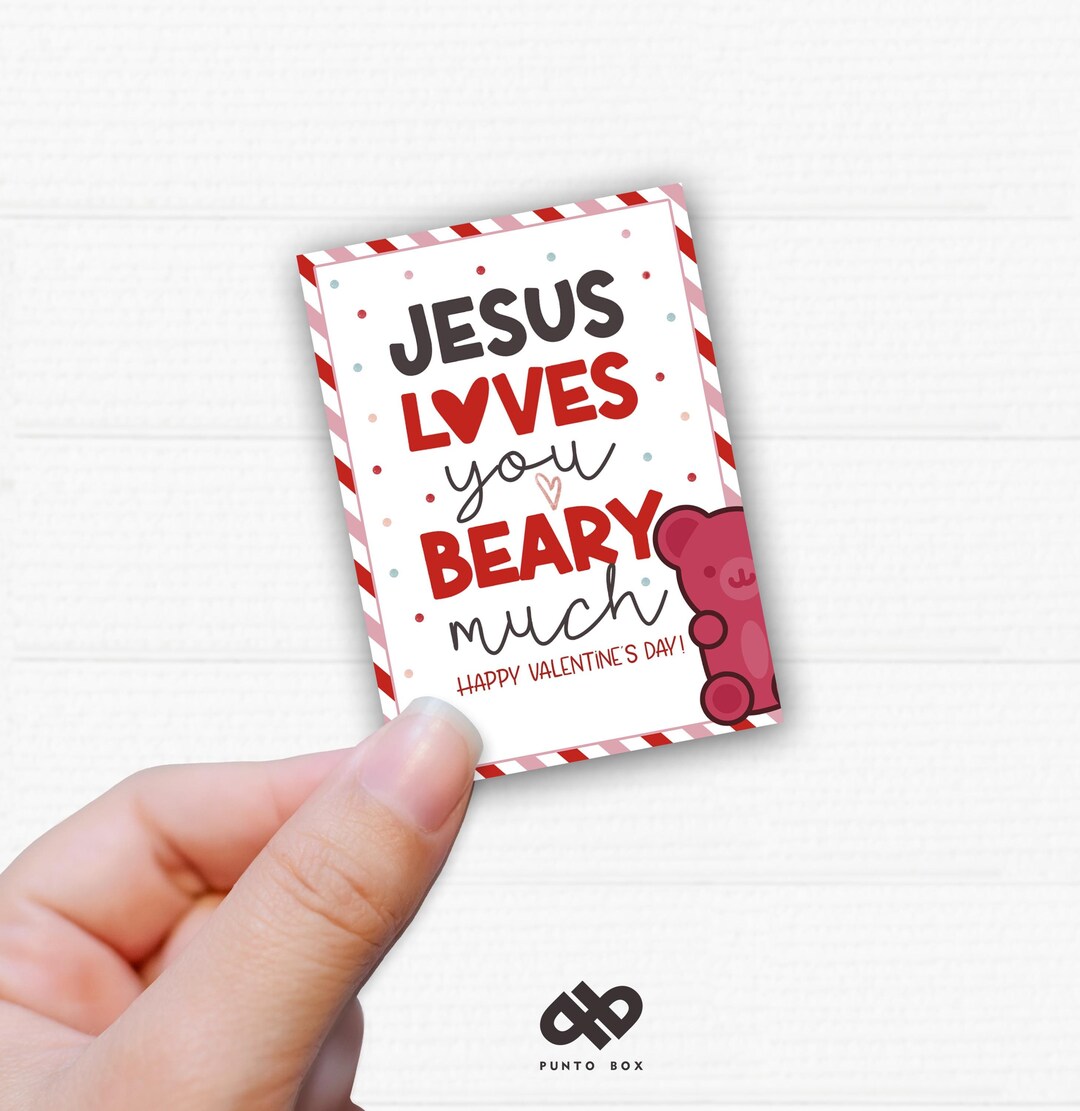 Printable Valentine’s Day Card for Church or Classroom. -jesus Loves ...