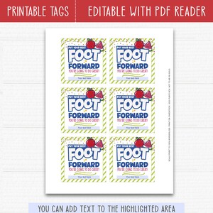 Printable Sports Good Luck Favor Tag. Testing Day. Fruit by Tag. Put ...