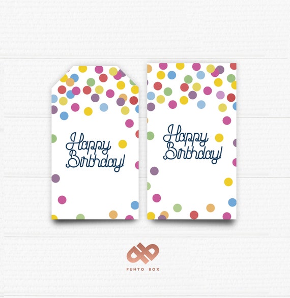 Printable Birthday Tags. Instant Download. Not editable. Favor tags ...