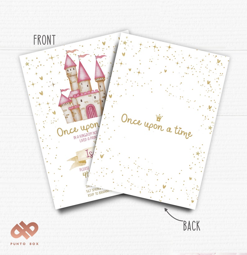 Editable Once Upon a Time Invitation. Princess Birthday. - Etsy