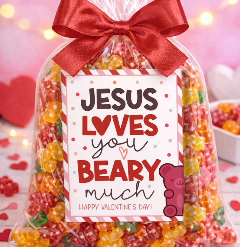 Printable Valentine’s Day Card for Church or Classroom. -jesus Loves ...