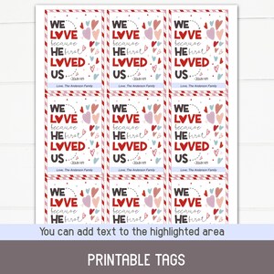 Printable Valentine’s Day Card for Church or Classroom. -we Love ...