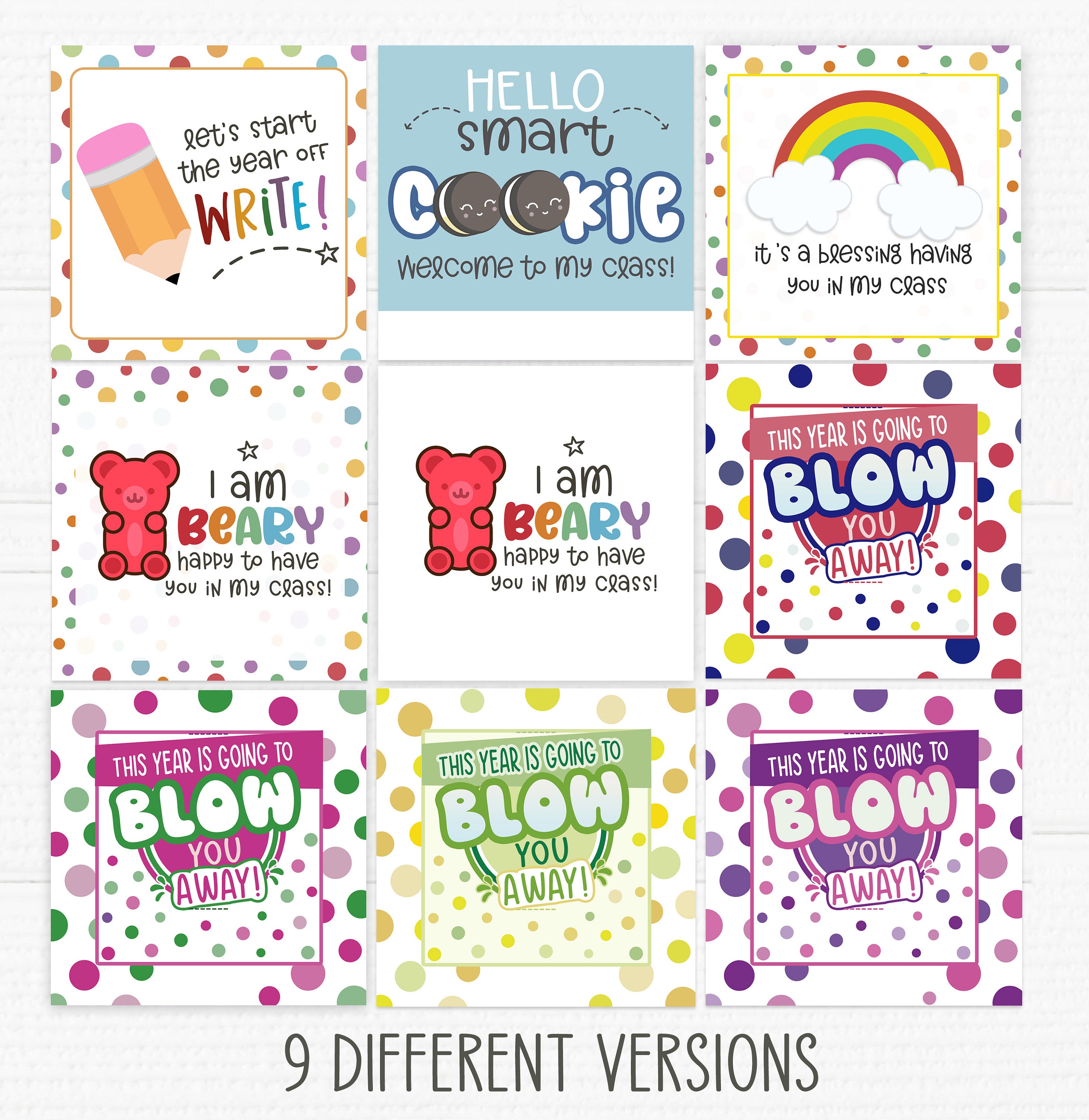 Welcome Back to School Tags. Not Editable. Open House Tags. Five ...