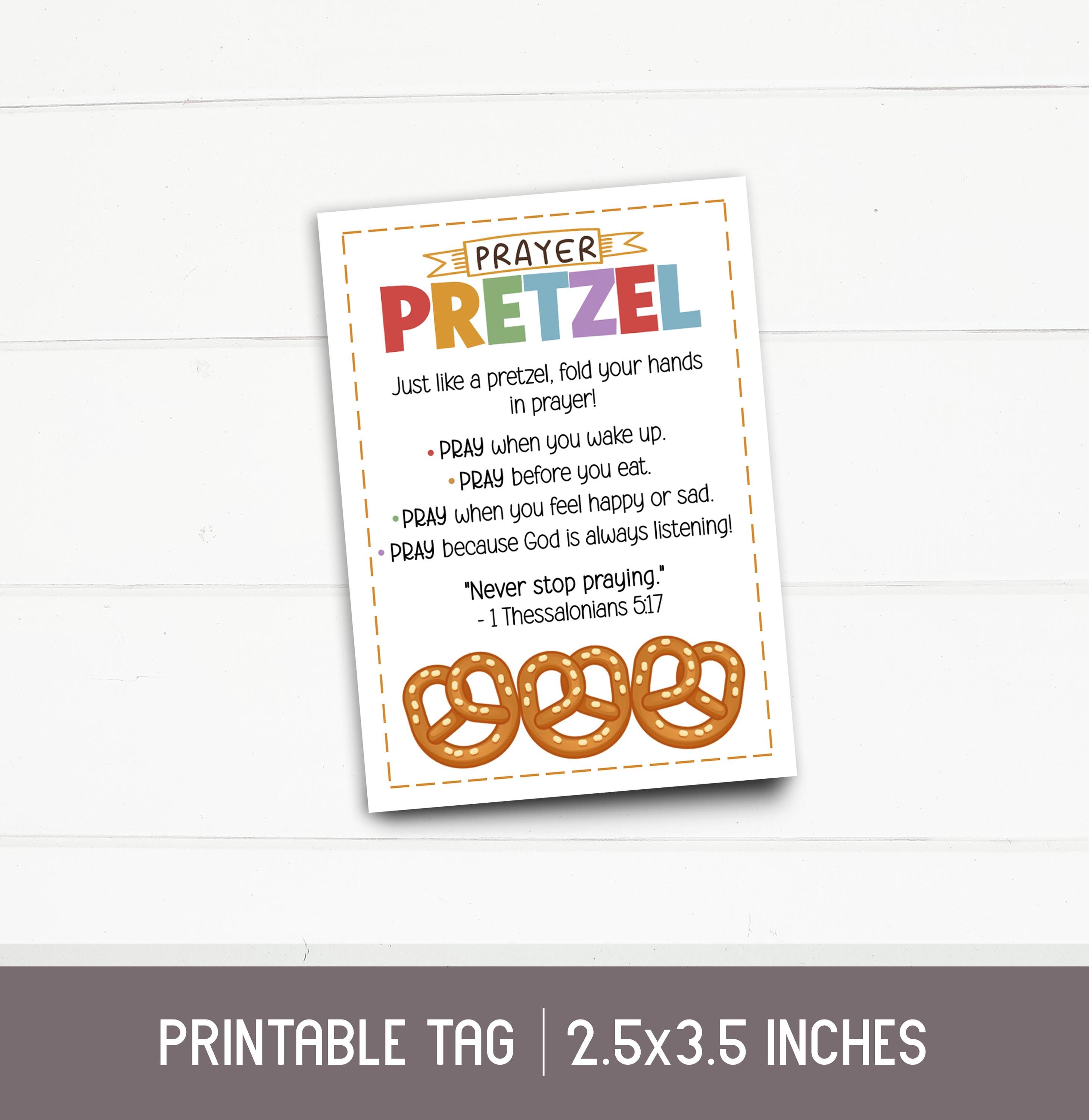 Printable Prayer Pretzel Tags. Christian Appreciation Tags. Sunday ...