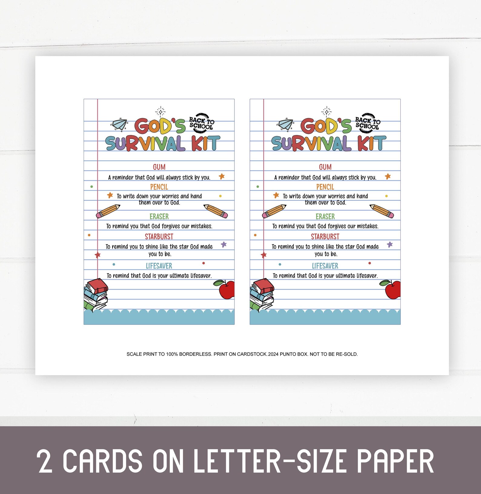 Printable Gods Survival Kit. Back to School Tag. Religious Gift ...