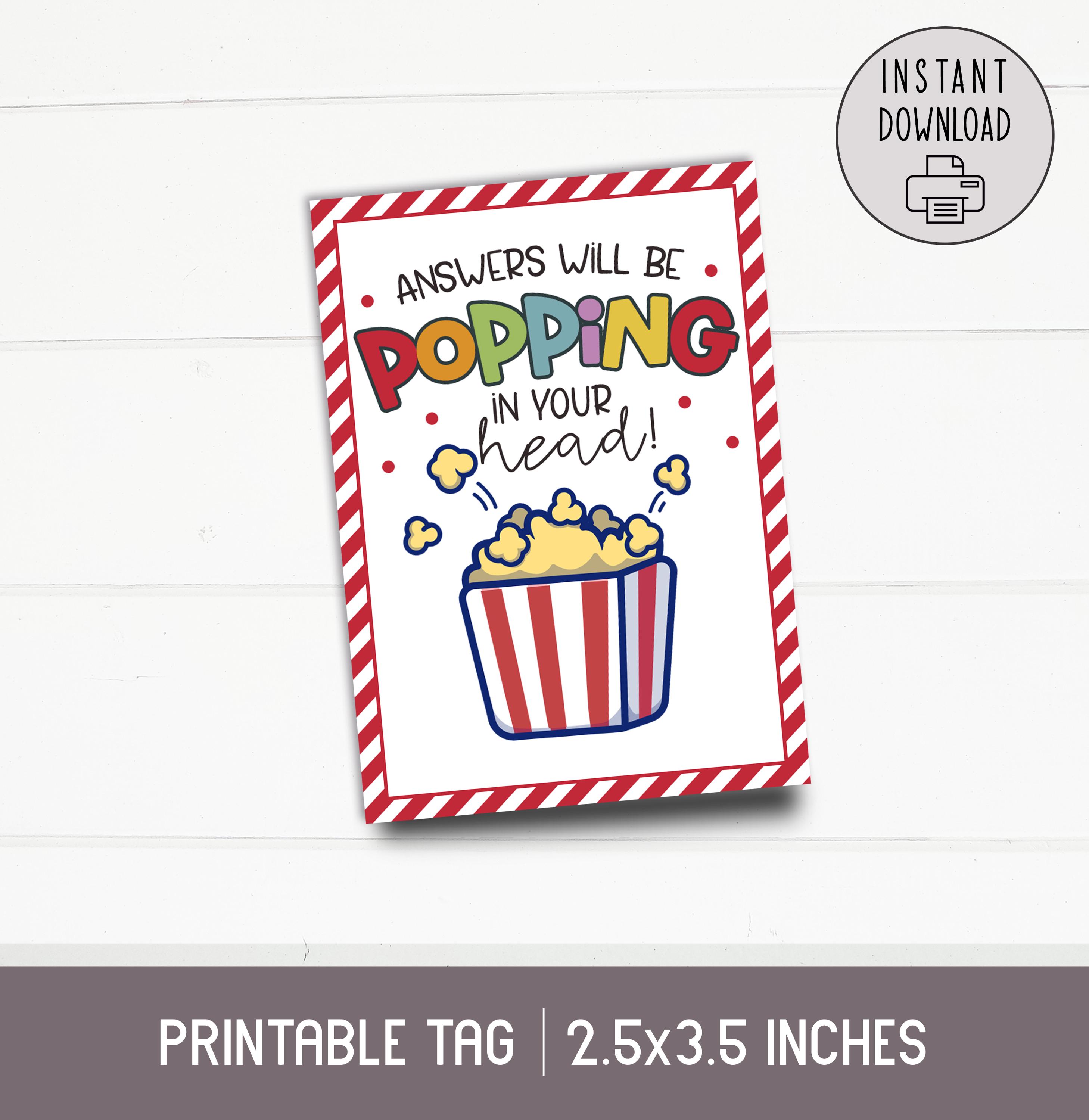 Testing Encouragement Tags | Printable Student Motivational Gift Tags ...