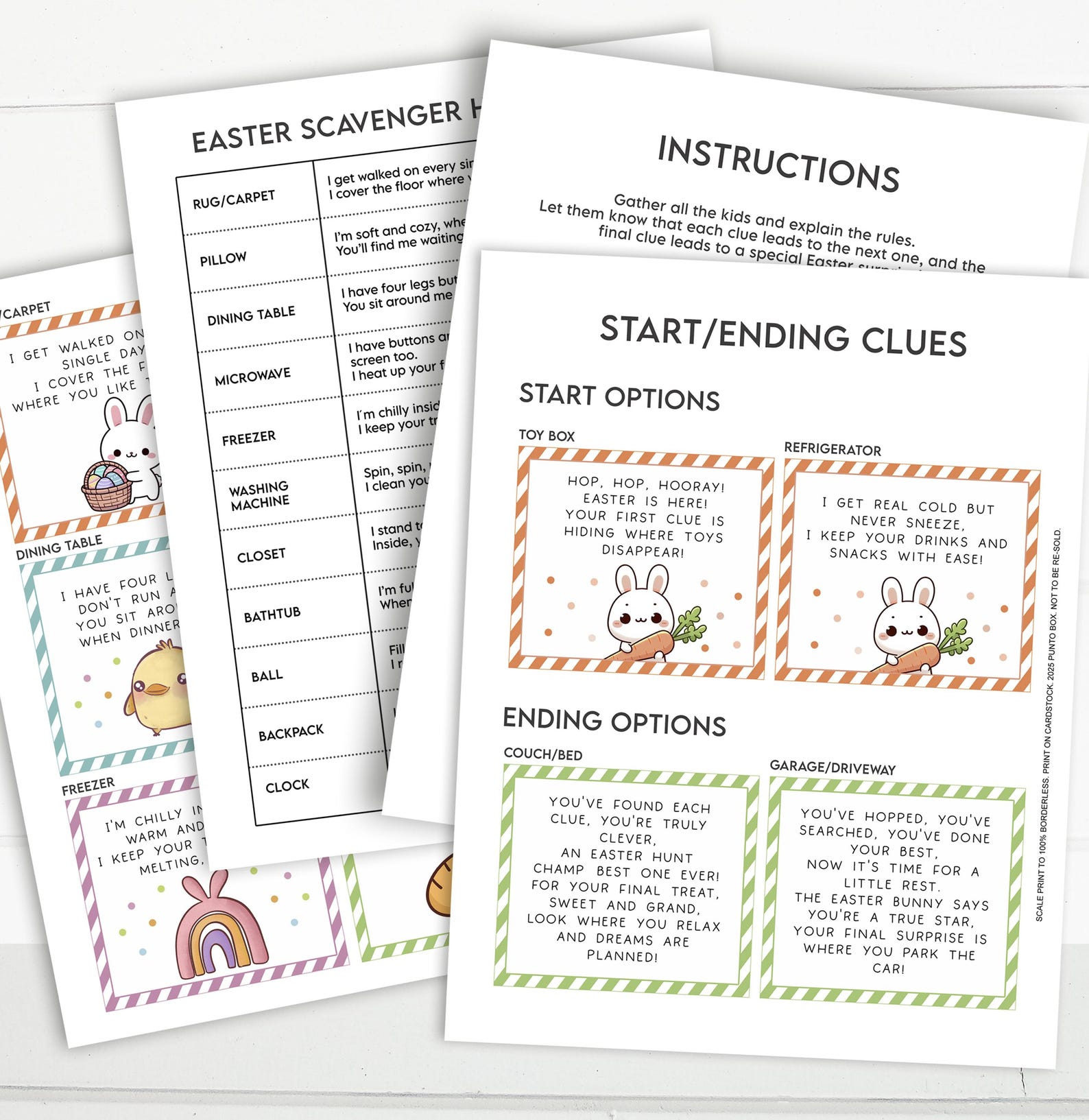 Ultimate Easter Scavenger Hunt for Kids – 24 Fun Clues, Easter Bunny ...
