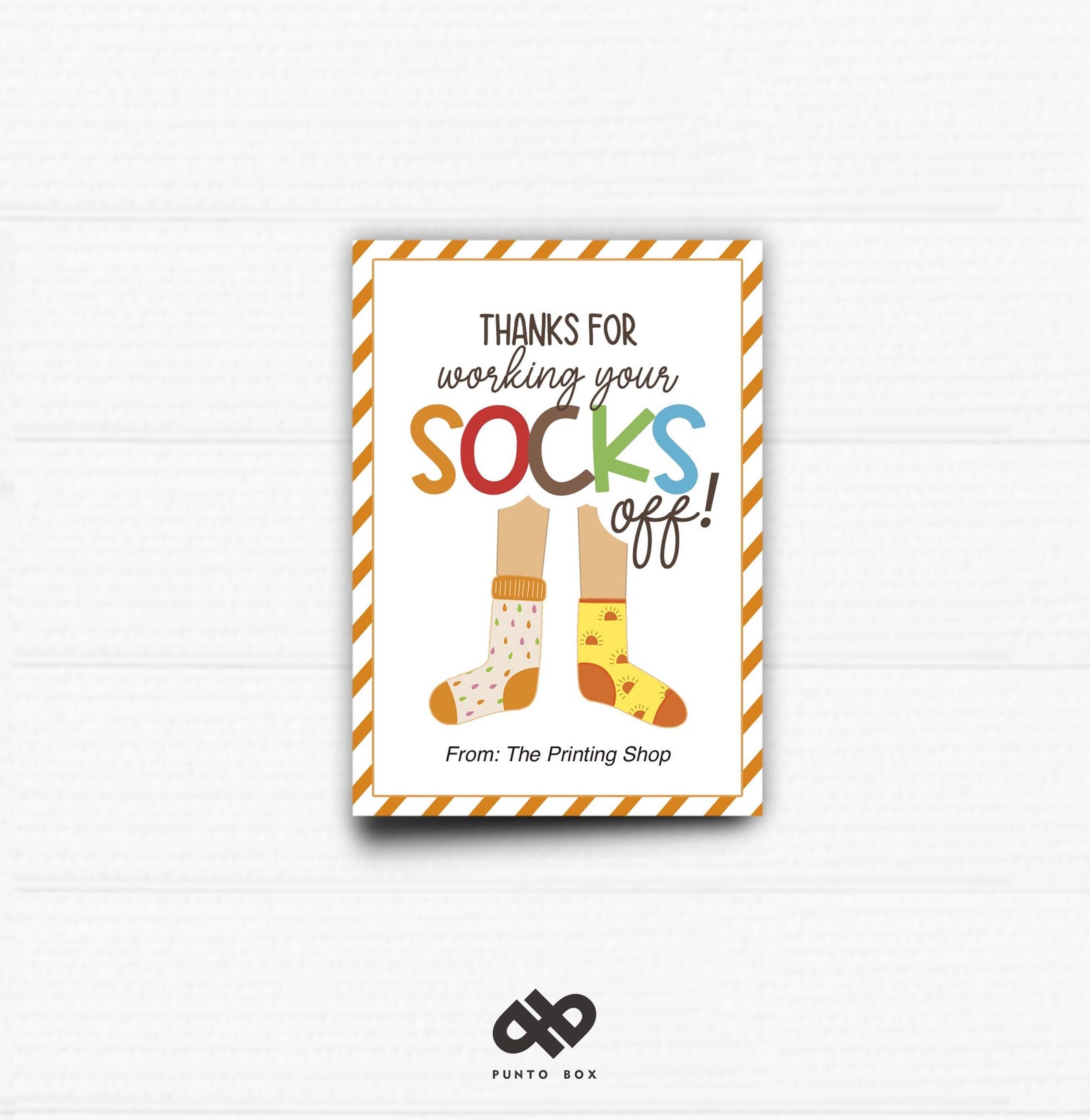 Printable Favor Tags. Thanks for Working Your Socks Off. Employee ...