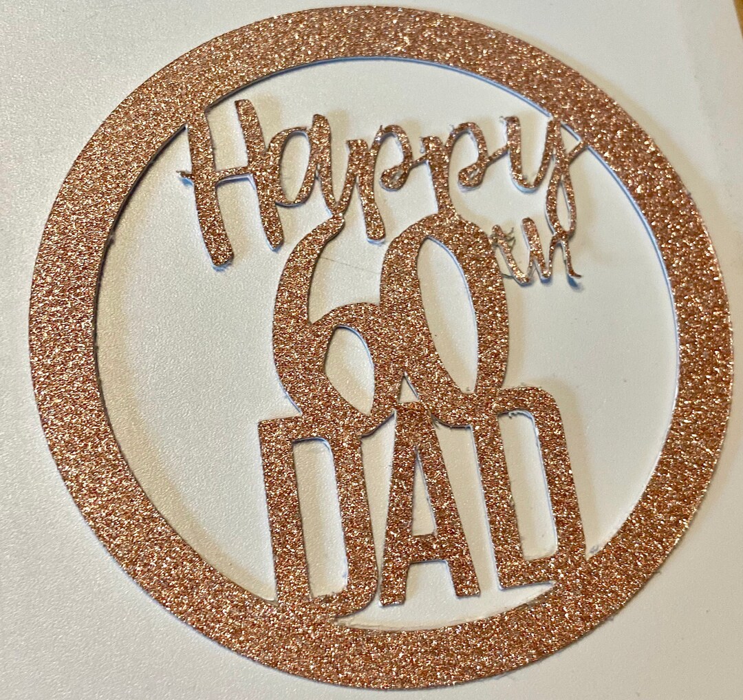 Birthday Cake Topper Circle Design - Etsy