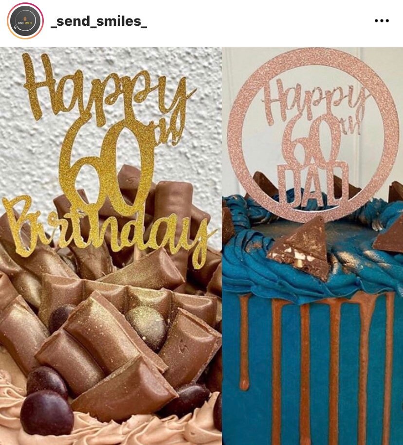 Birthday Cake Topper Circle Design - Etsy