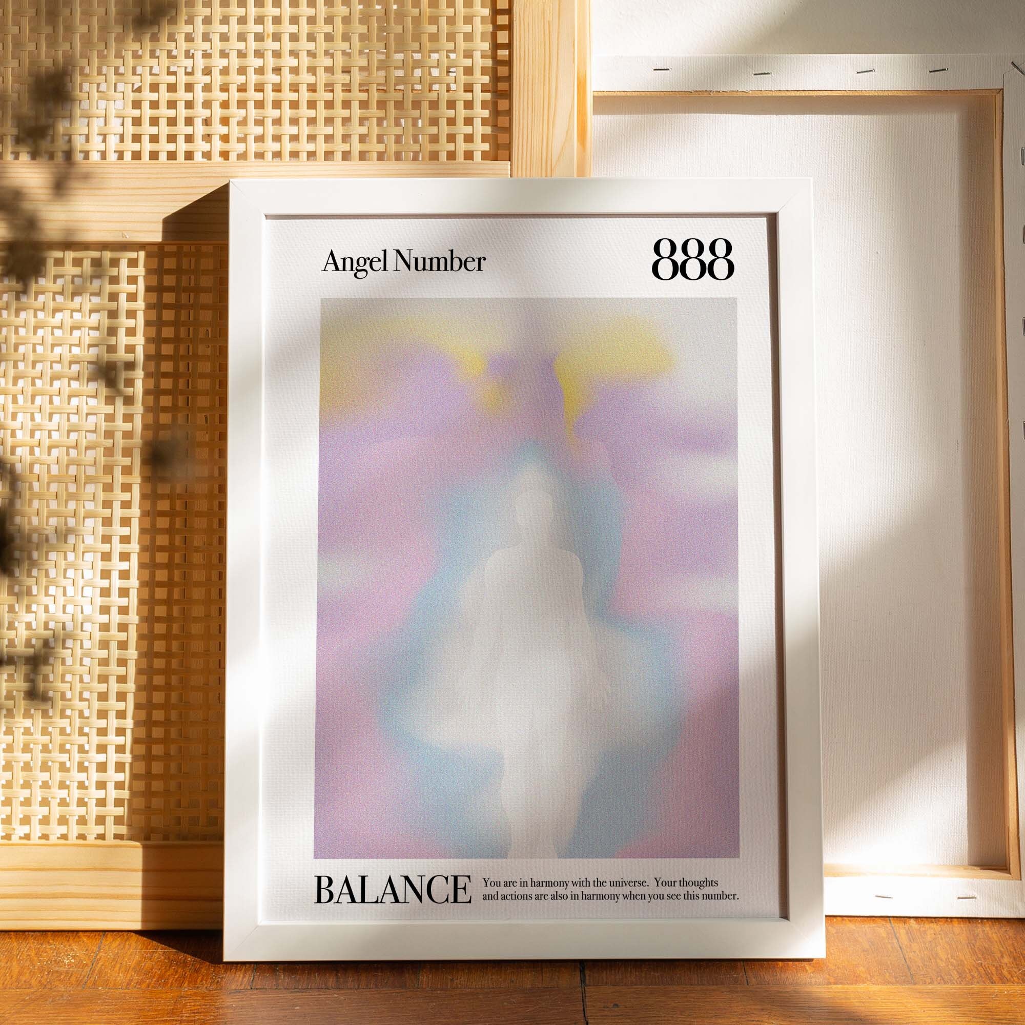 Angel Number 888 Spiritual Wall Art Aesthetic Room Decor - Etsy
