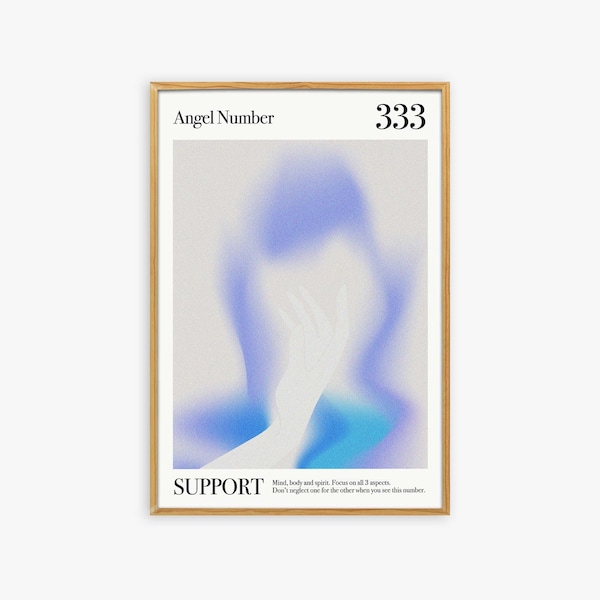 Angel Number Poster 333 - Etsy Canada