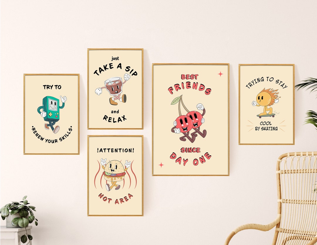 Retro Decor, Affirmation Poster, Retro Quote Print, Retro Wall Art ...