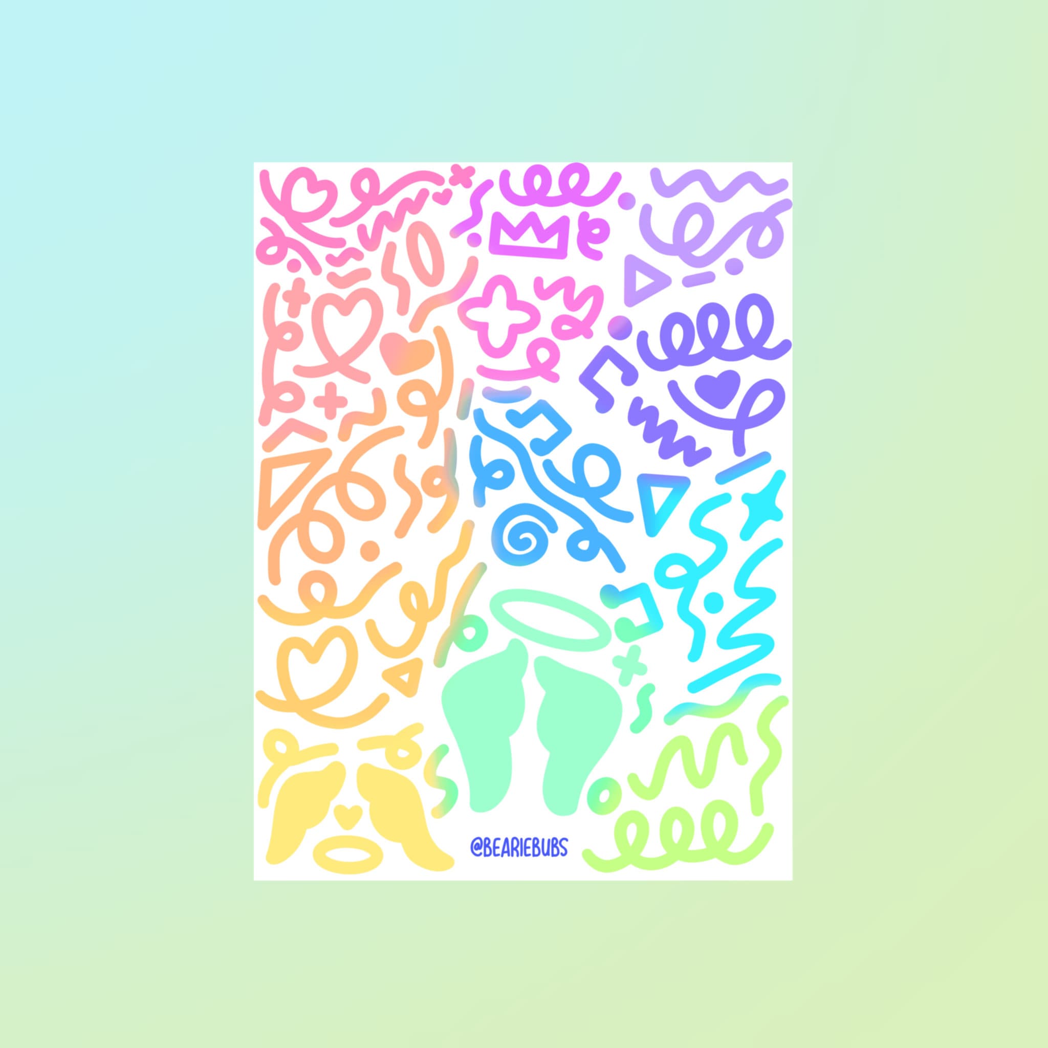 journaling deco Sparkle confetti sticker sheet kawaii stickers planner ...