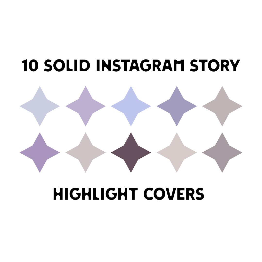 Solid Instagram Highlights // Purple Solid Color Instagram Icons ...