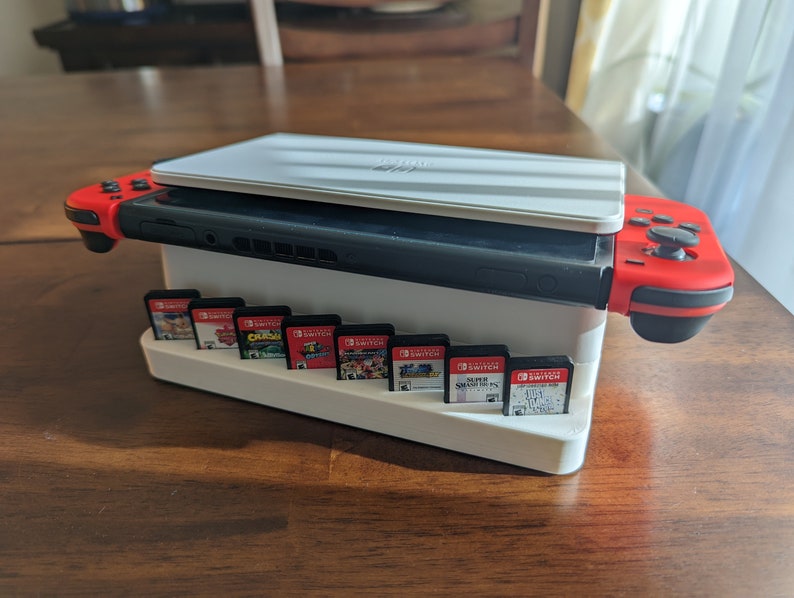 2021 Nintendo Switch OLED Horizontal Stand With Cartridge Holder - Etsy UK