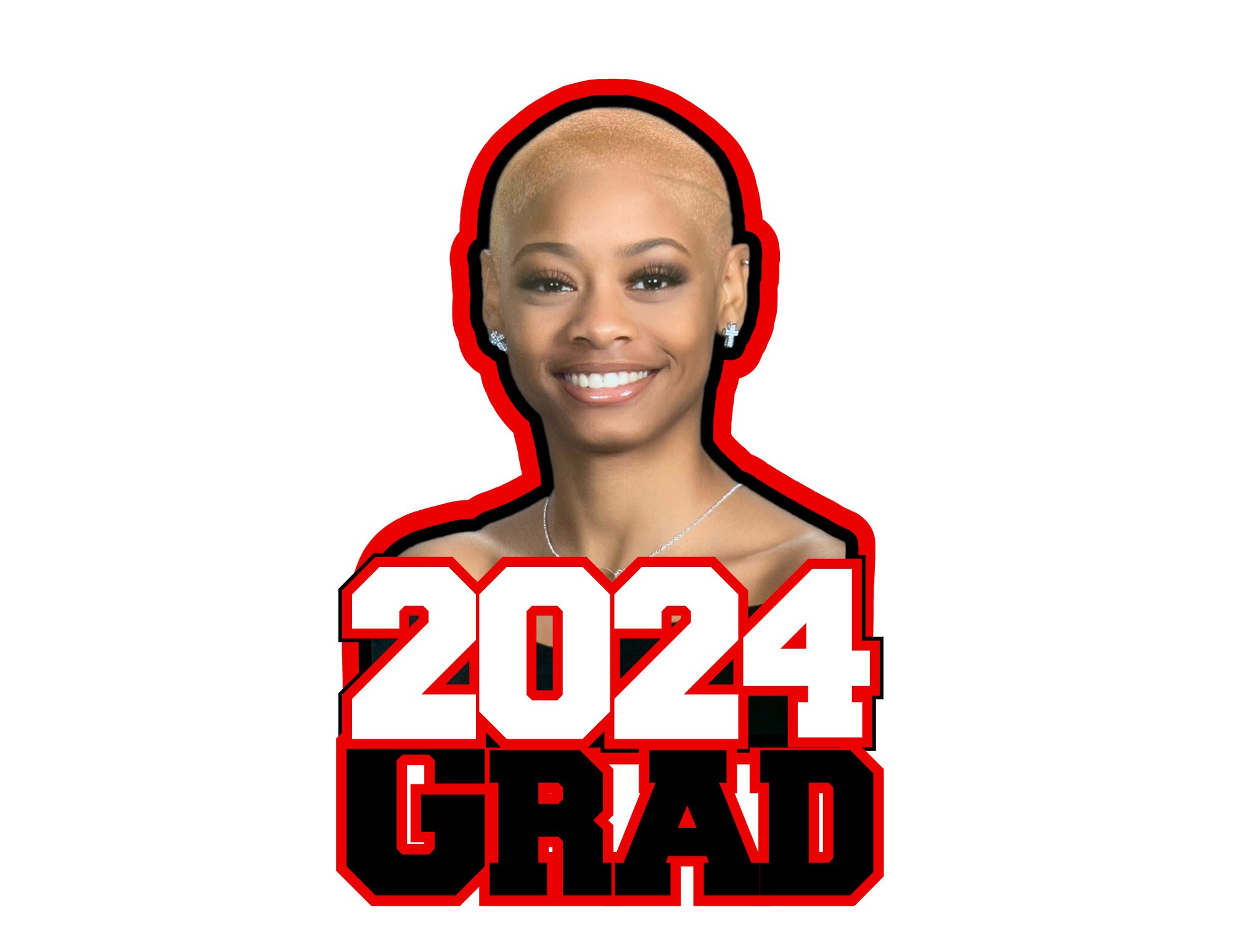 Custom Face Fans With Wooden Handle, Graduation Head, Grad Face Fans ...