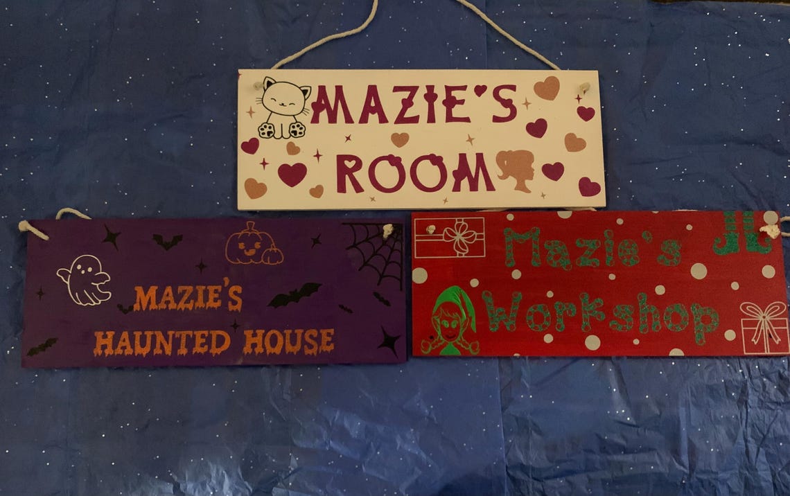 Personalizes Wood Signs - Etsy