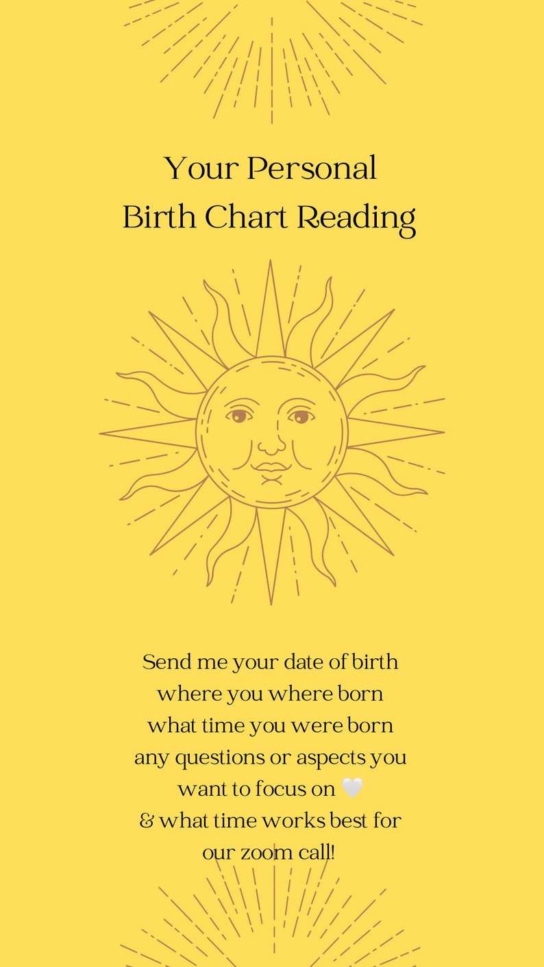 Birth Chart Reading - Etsy