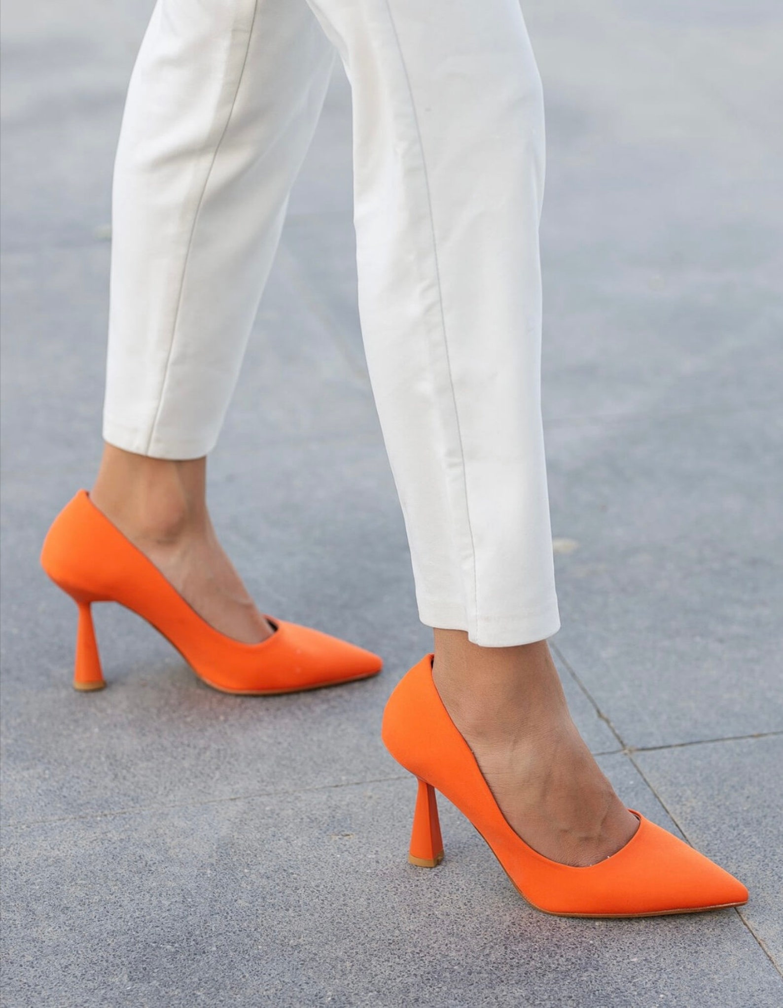 Orange Heels Shoes High Heels Shoes .. Pumps Women Shoes.. Trend Women ...