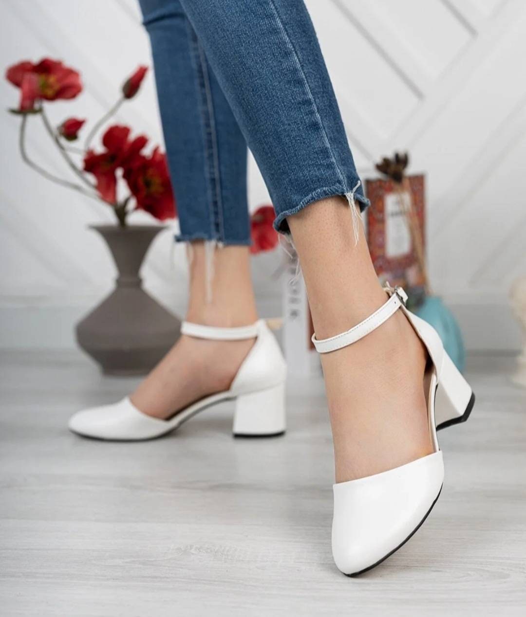 White Low Heels Wedding Shoes.. Comfirtable Wedding Pumps - Etsy