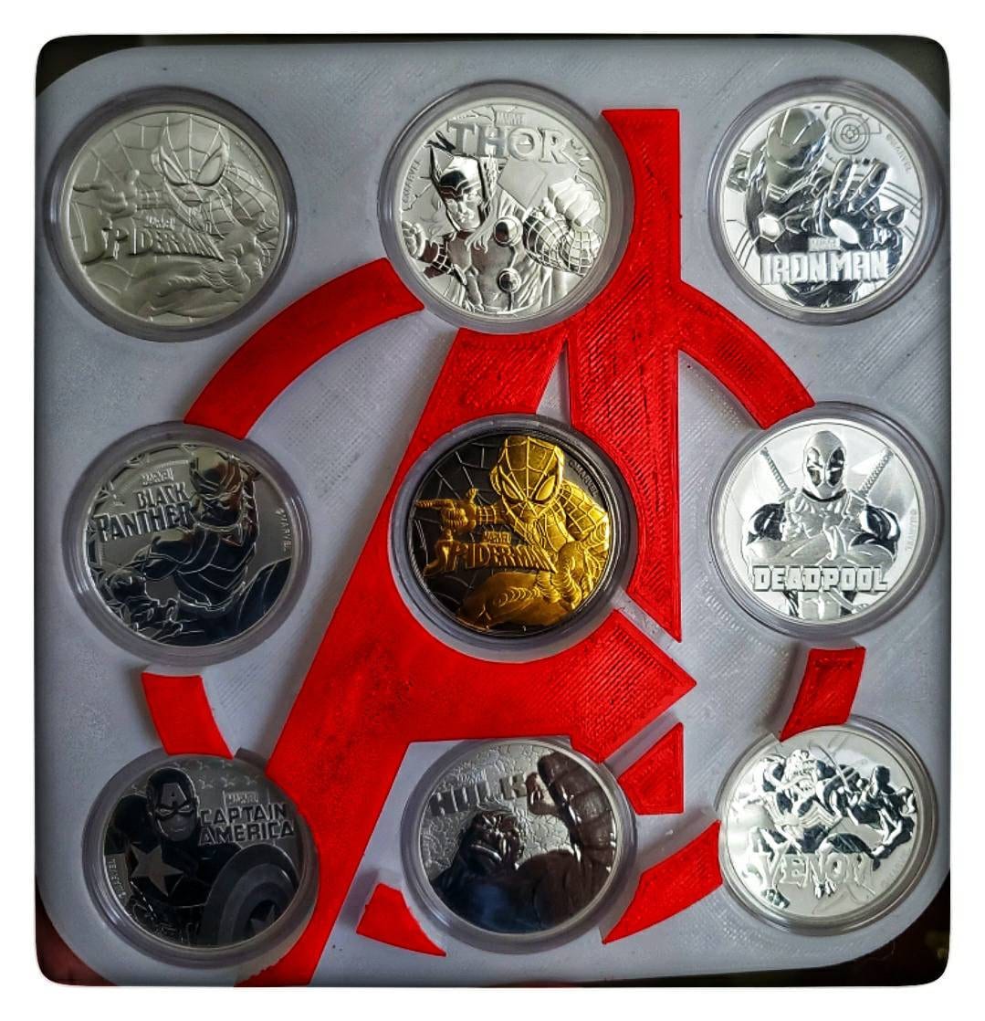 Marvel Coin Collection Display L Perth Mint Marvel Series Coin Holder L ...
