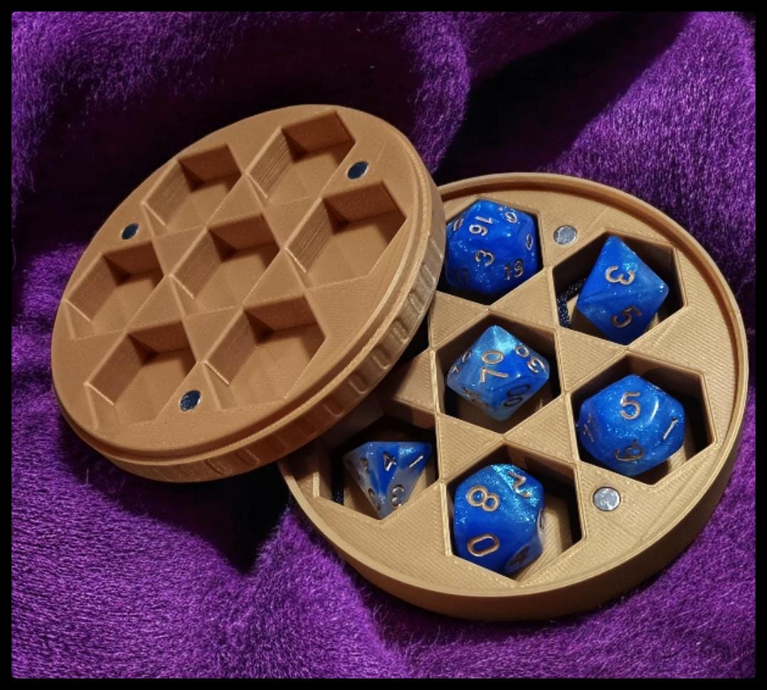 Custom Dice Box With Lid | Dice Case for RPG Games | Small Standard ...