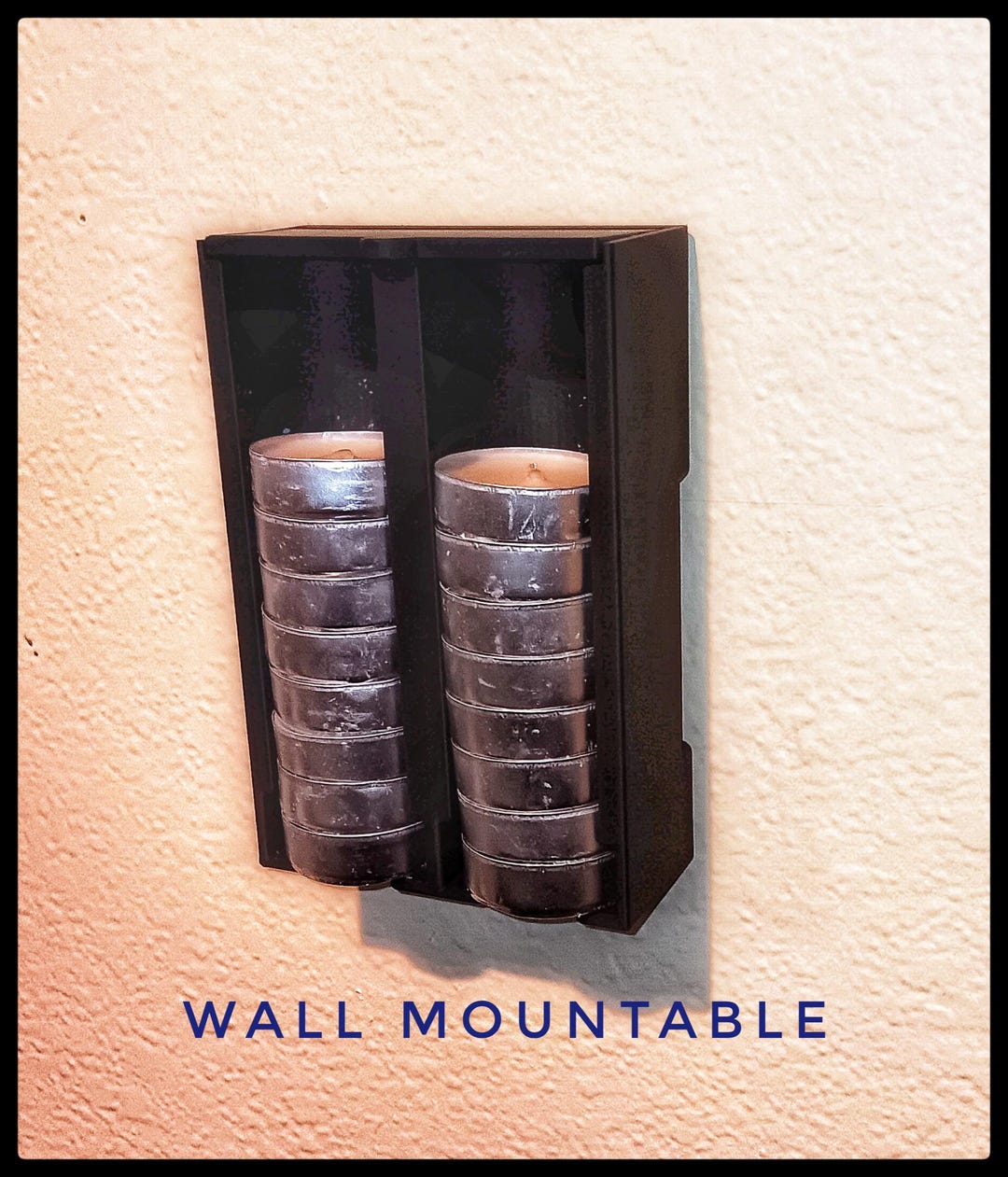 Tealight Candle Dispenser - Wall Mountable or Self Standing- for ...