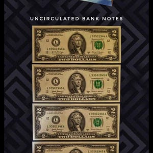 CRISP New MONEY -united States Federal Reserve 1 or 2 Dollars ...