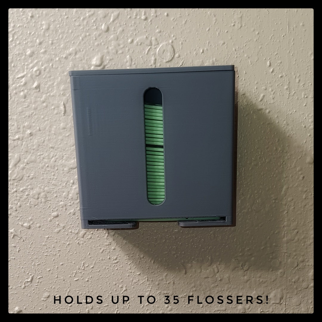 Placker's Flosser Pick Dispenser wall Mountable Dental Hygiene Reminder ...