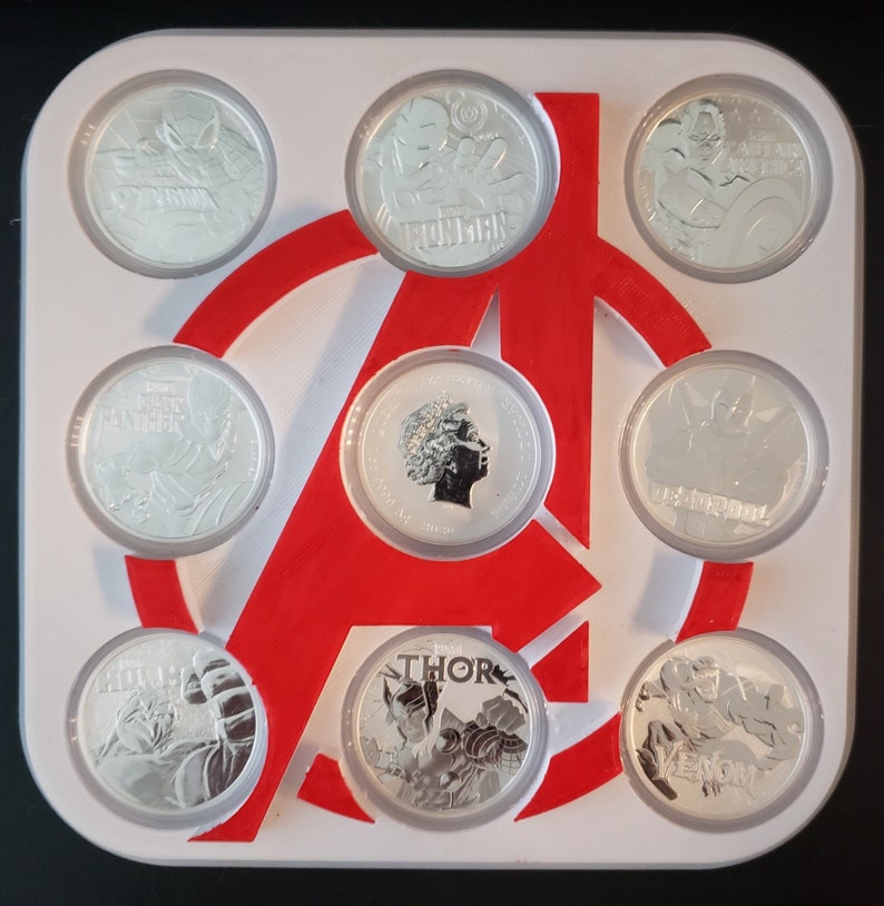 Marvel Coin Collection Display L Perth Mint Marvel Series Coin - Etsy
