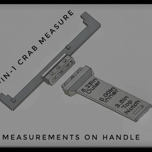 Crab Measure Tool - Official - 5" and 5.75" and More Sizes Available ...