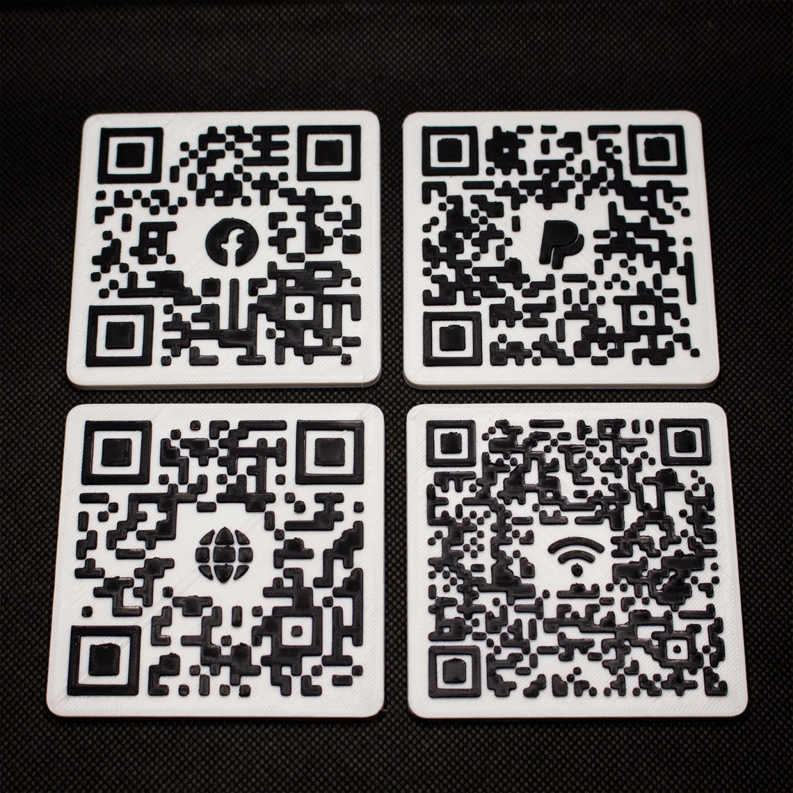 Custom QR Code Sign 3D Printed Wifi Access Social Media Share | Etsy Custom QR Code Sign 3D Printed Wifi Access Social Media Share | Etsy