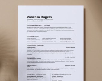 ATS Friendly Mid-level Resume Template Word, Pages, Google Docs, ATS ...