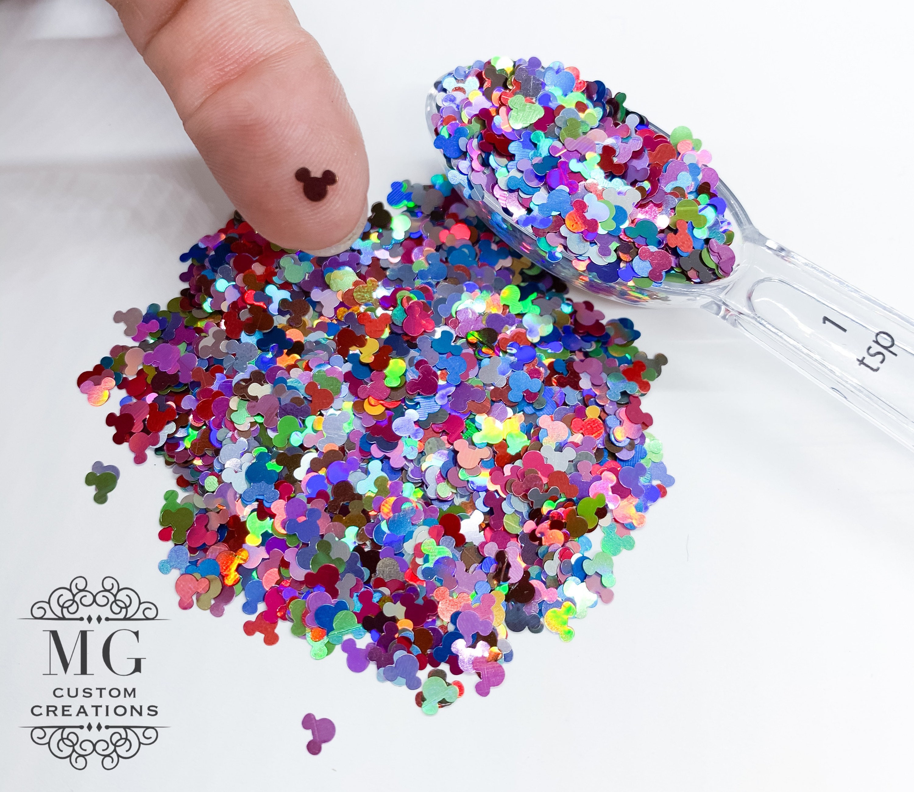 Multicolor Holographic Mouse Head Shape Glitter tumblers - Etsy