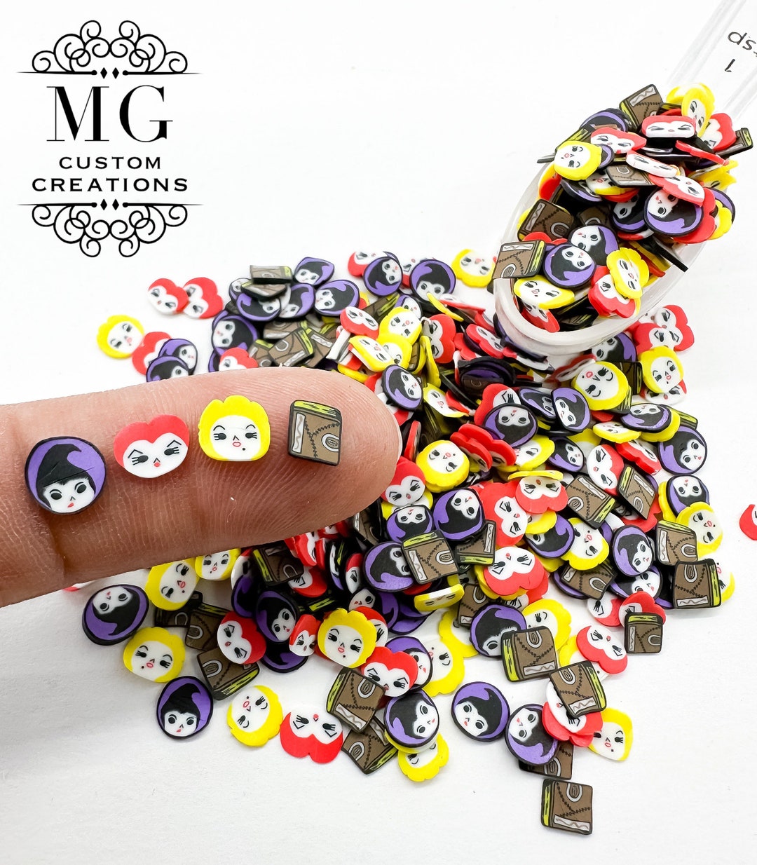 Sanderson Sisters Hocus Pocus Halloween SHAPE GLITTER Polymer Clay ...