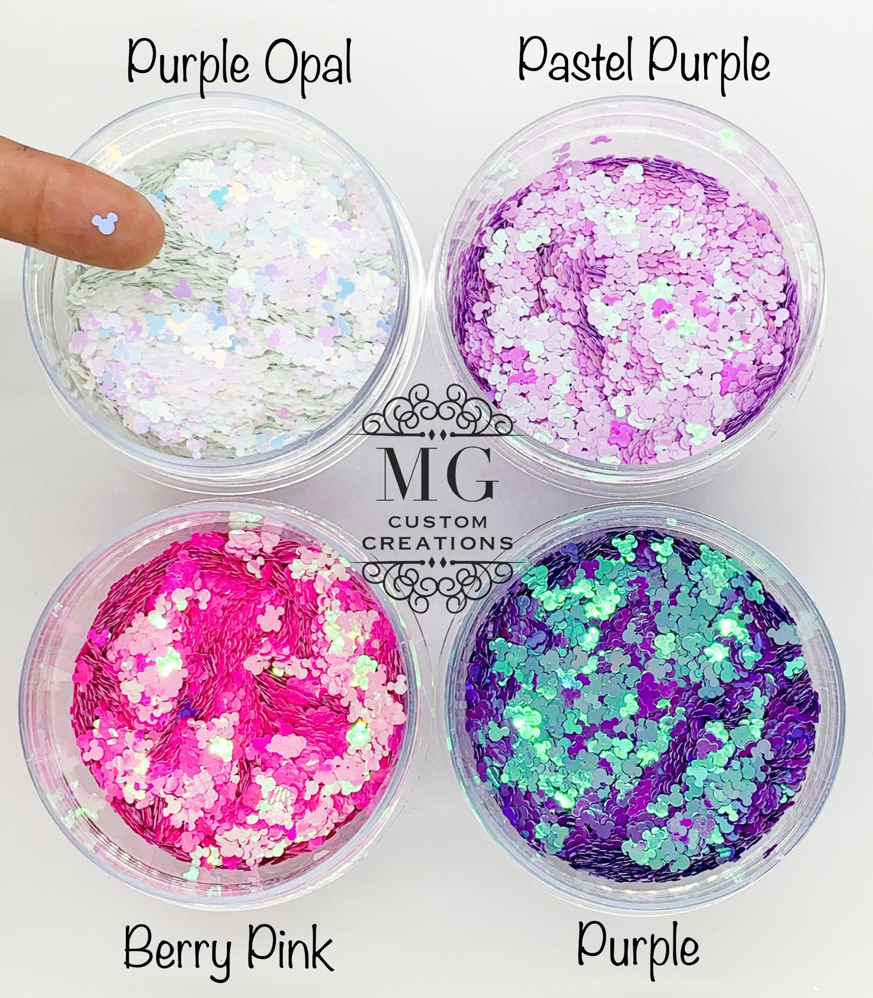 Opal Pearl Mouse Head Shape Glitter Collection tumblers Nail - Etsy