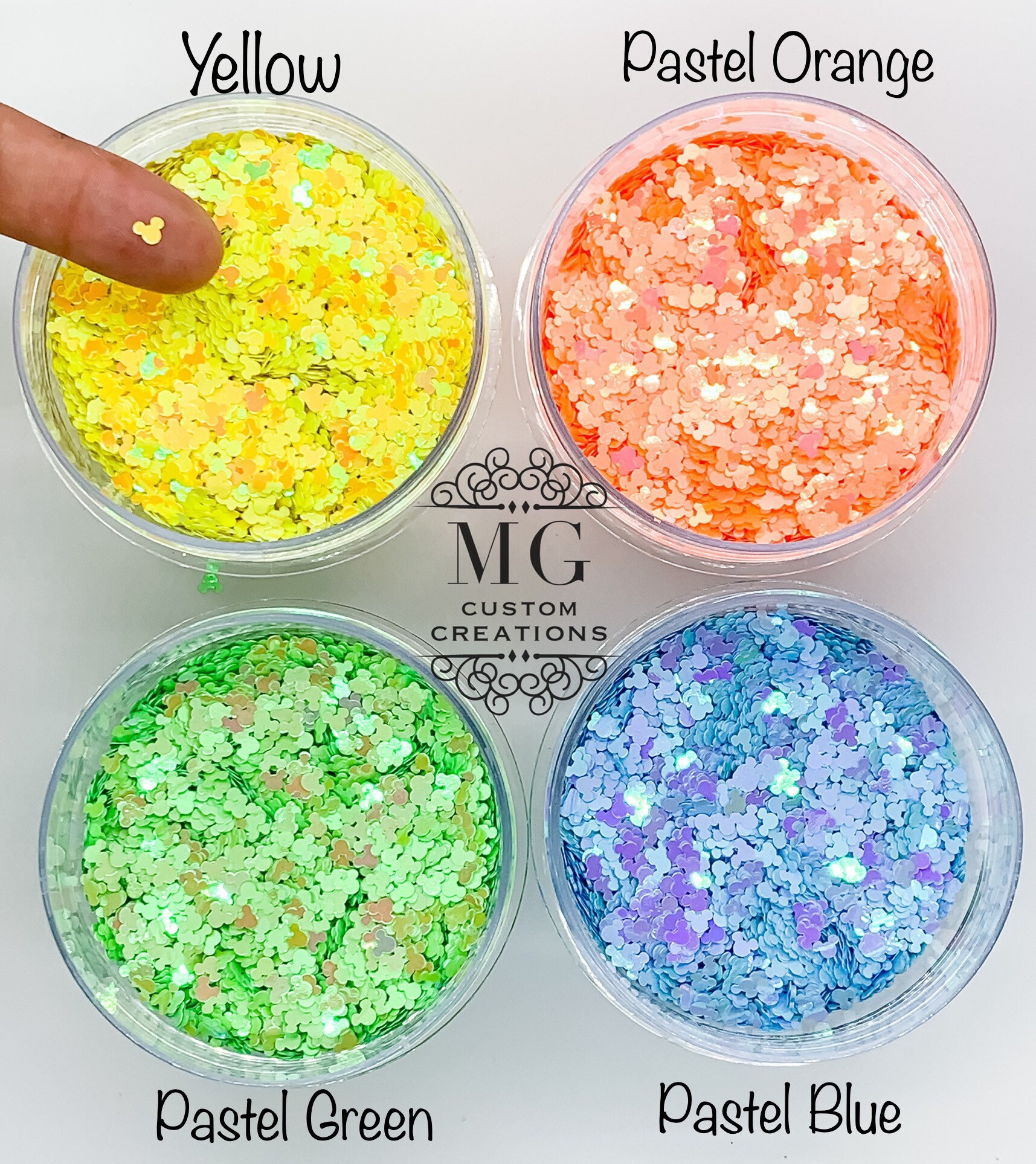 Opal Pearl Mouse Head Shape Glitter Collection tumblers Nail - Etsy