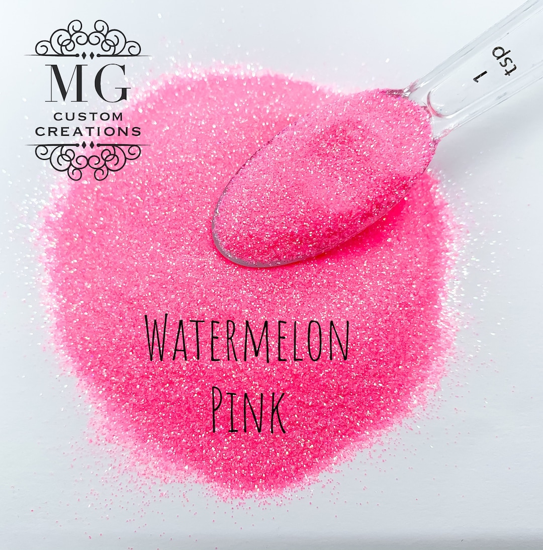 NEON Watermelon Pink Extra Fine Glitter *tumbler, Nail Art, Resin Art ...