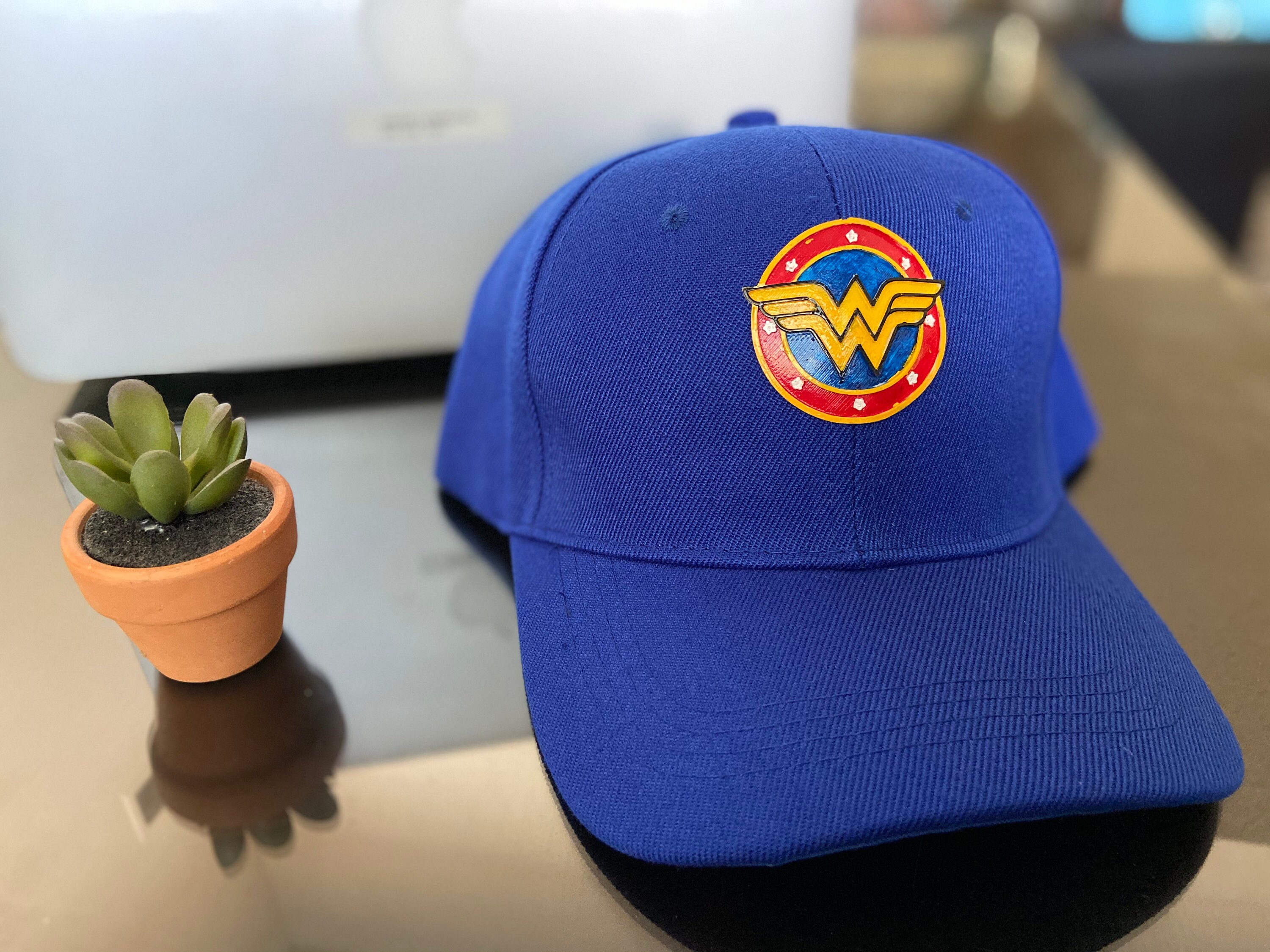 Wonder Woman Hat - 3D Printed Custom Superhero Baseball Hat - Etsy