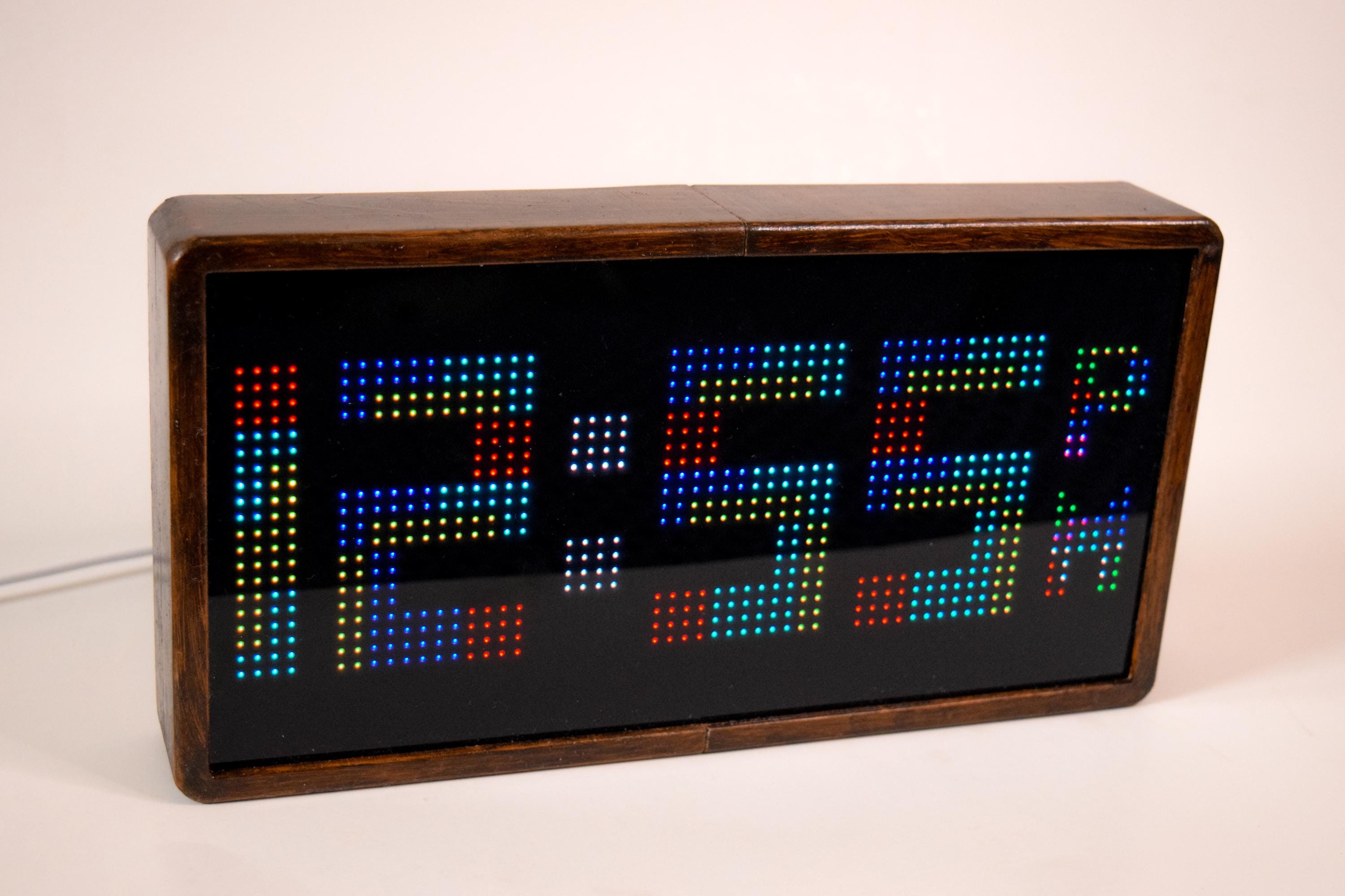 Animated Tetris Clock 3D Printed LED Tetris Falling Block Clock - Etsy