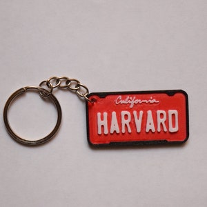 3D Printed CUSTOM License Plate Keychain - Car Gifts, College Gifts ...
