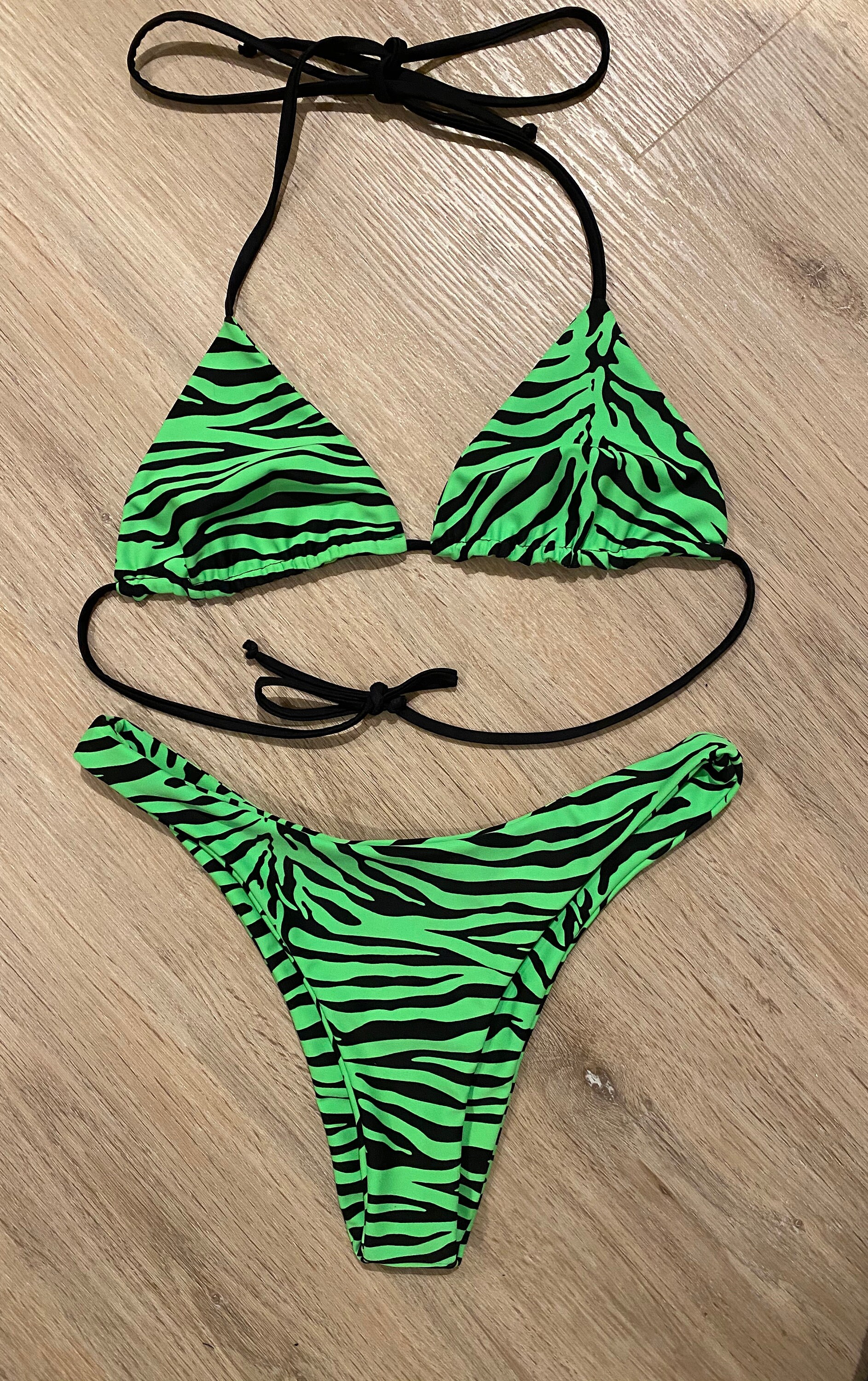 WOMEN BIKINIS SET Women Swim Wear Triangle Bralette Two Piece Swimsuit ...