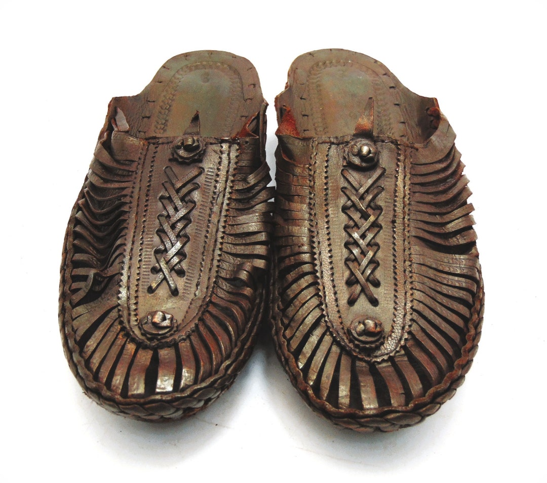 Ethnic Unisex Indian Kholapuri Leather Chappals/sandals, Hippie, Jesus ...