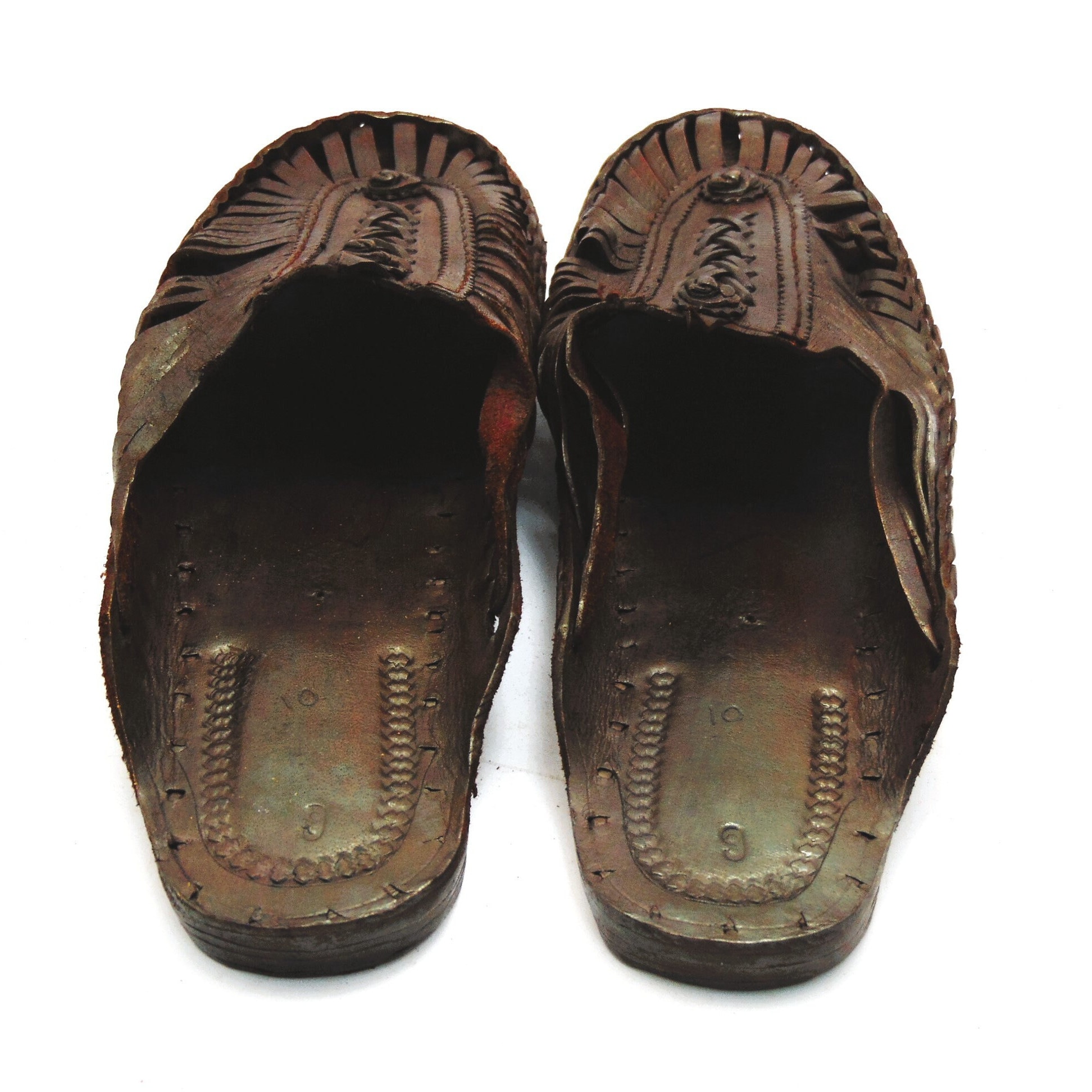 Ethnic Unisex Indian Kholapuri Leather Chappals/sandals, Hippie, Jesus ...